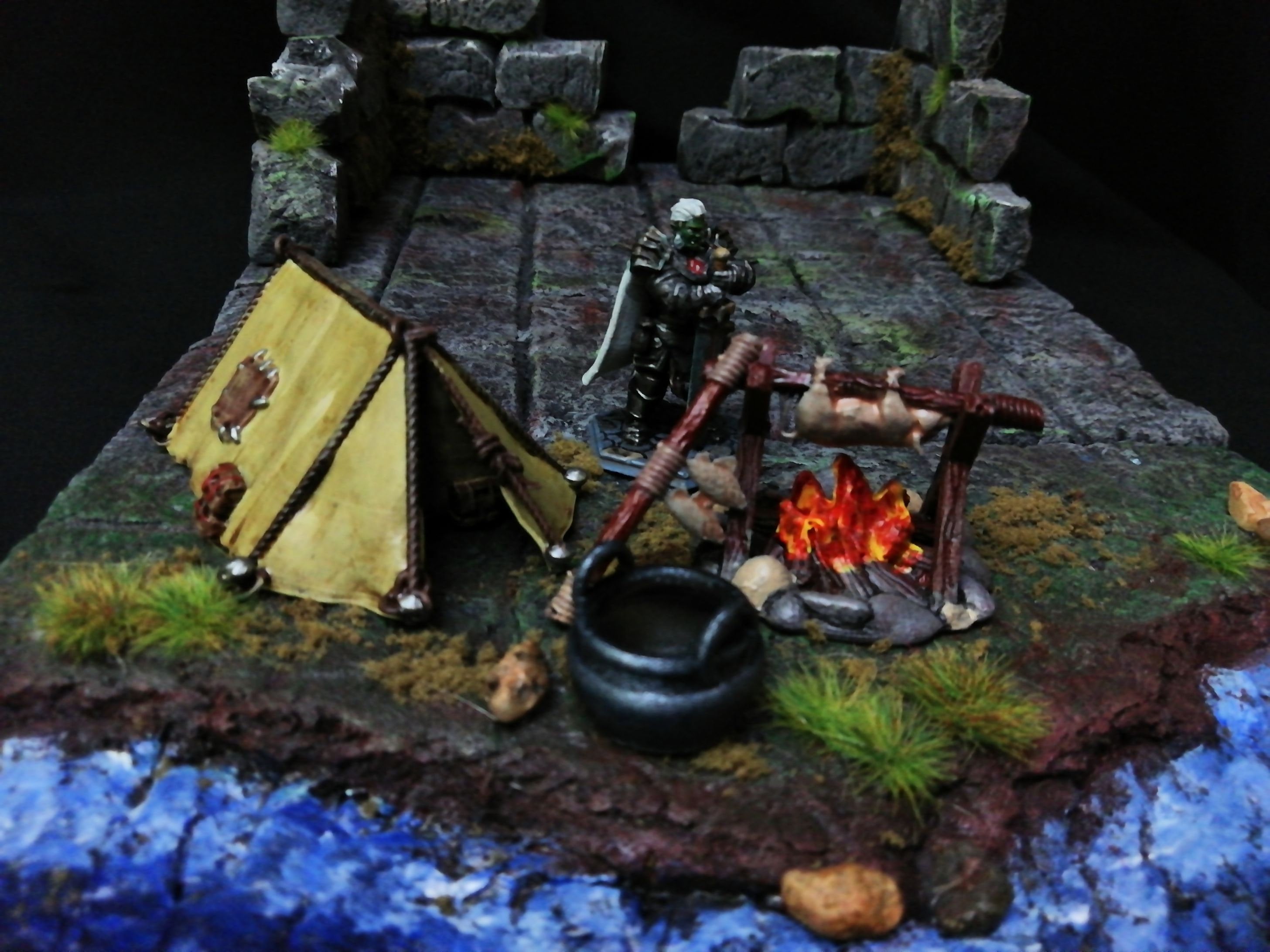 Tent and Campfire Miniature Set - Etsy UK