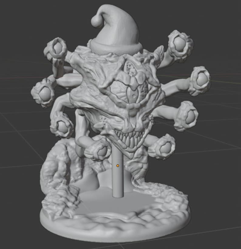 Santa Beholder Miniature and Xmas Tree Ornament - Etsy