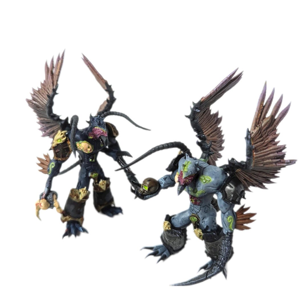 Eldritch Bird Themed Chaos Spawn - Wargame Proxy Miniatures - Etsy