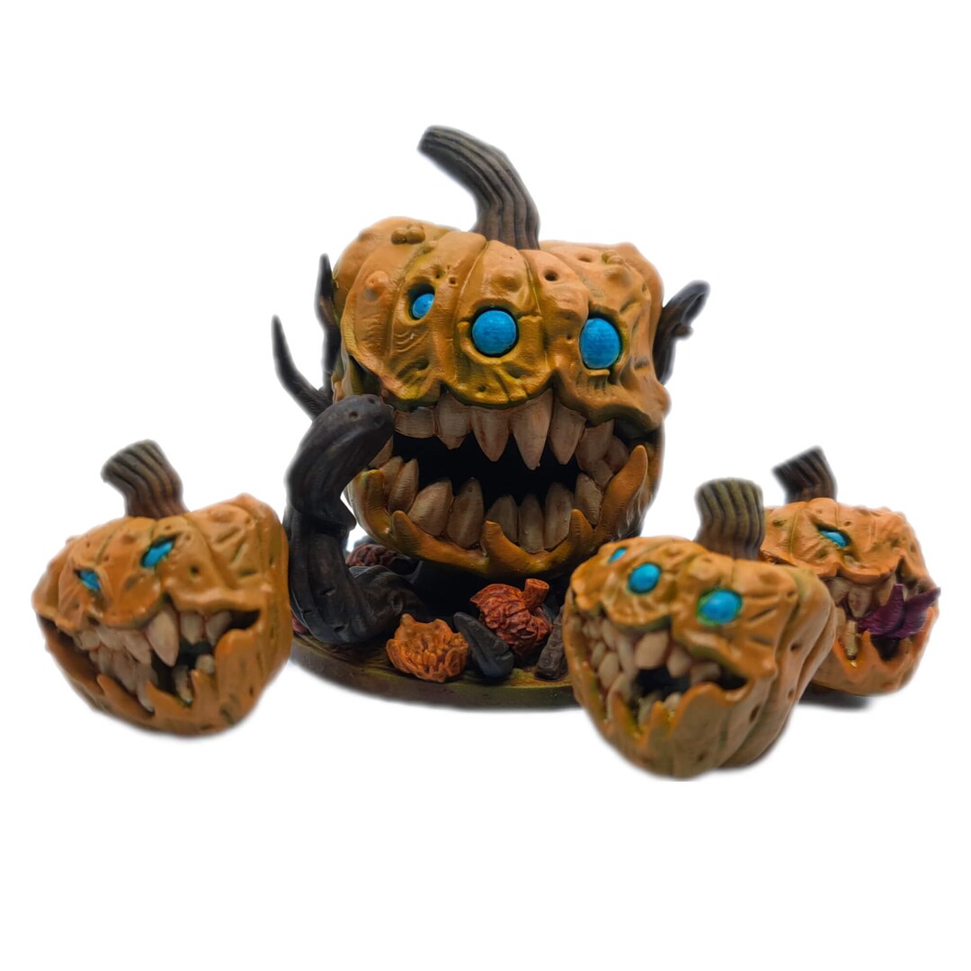 Awakened/zombie Pumpkin Monster Fantasy Miniatures - Etsy