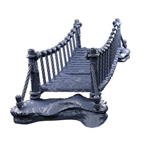 Rope Bridge DND Tabletop Terrain Jungle Chasm Crossing 28mm Scale - Etsy
