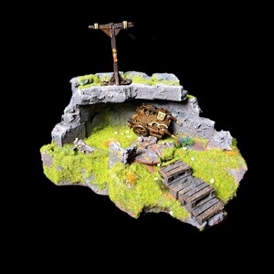 Ancient Overgrown Village/keep Ruins Fantasy Tabletop Terrain - Etsy