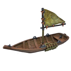 Sail Boat Resin Dnd Fantasy Tabletop Miniature - Etsy