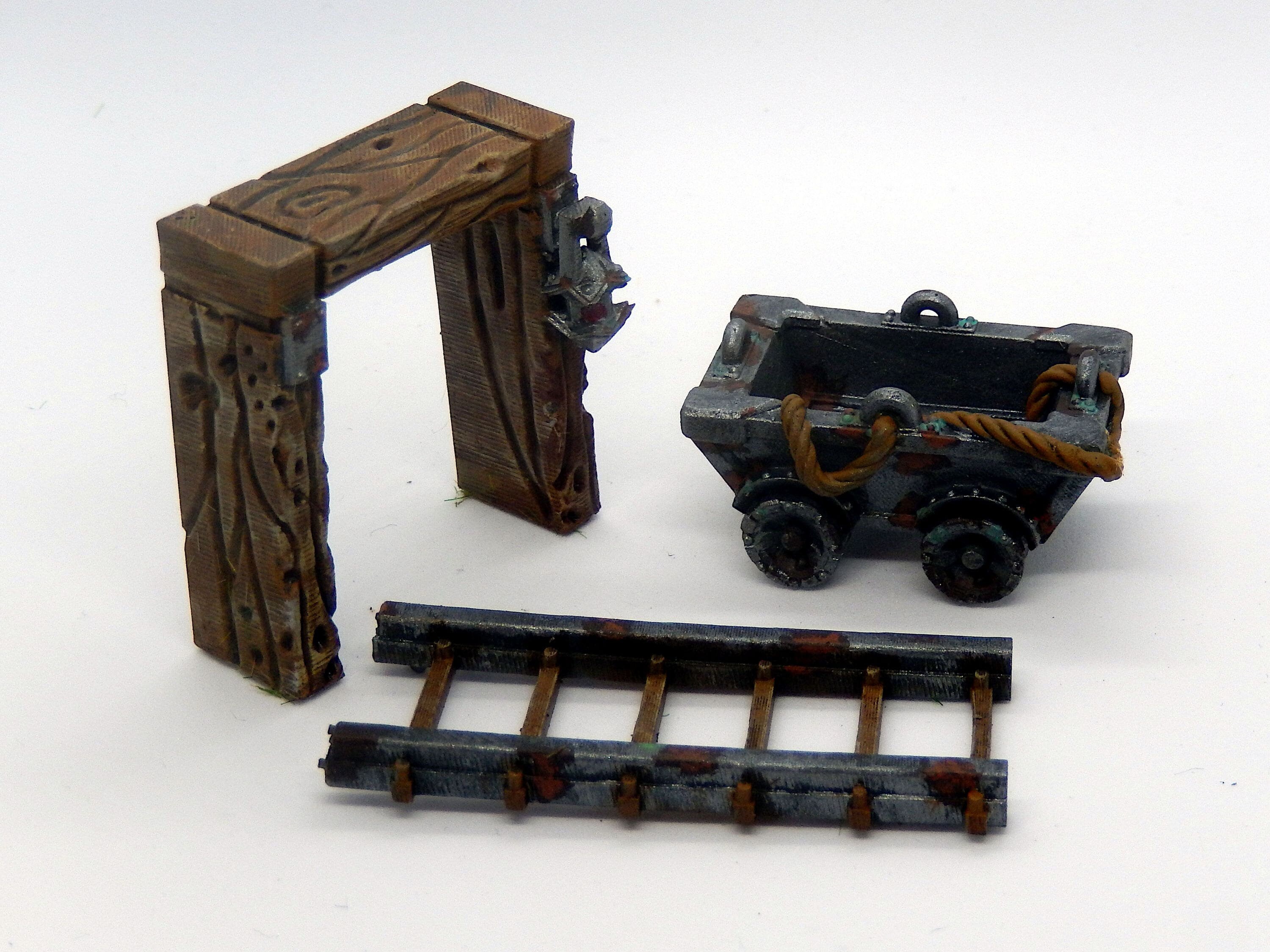 Mine Cart Track and Entrance Resin Miniatures - Etsy