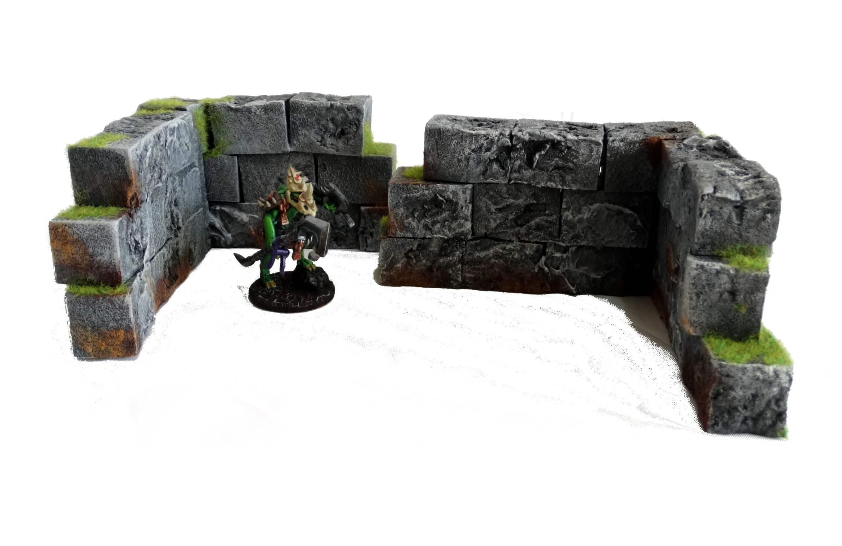 Ruined Stone Brick Walls Wargame Terrain | Etsy UK