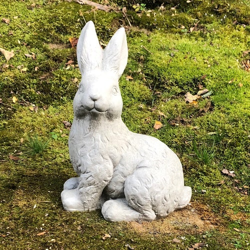 Concrete Bunny Rabbit Garden Statue - Garden Design Ideas