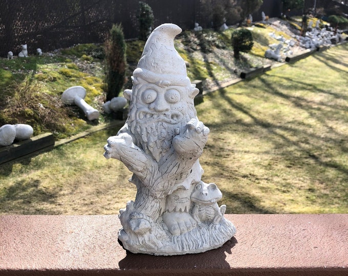 Gnome Statue, Cement Zombie Gnome, Garden Gnome Statue, Concrete Zombie ...