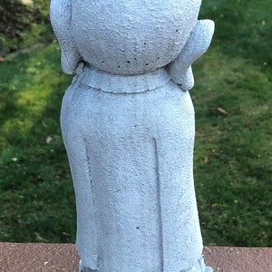 Concrete Jizo Statue, Tilted Head Jizo With Clasped Hands, Buddhist ...