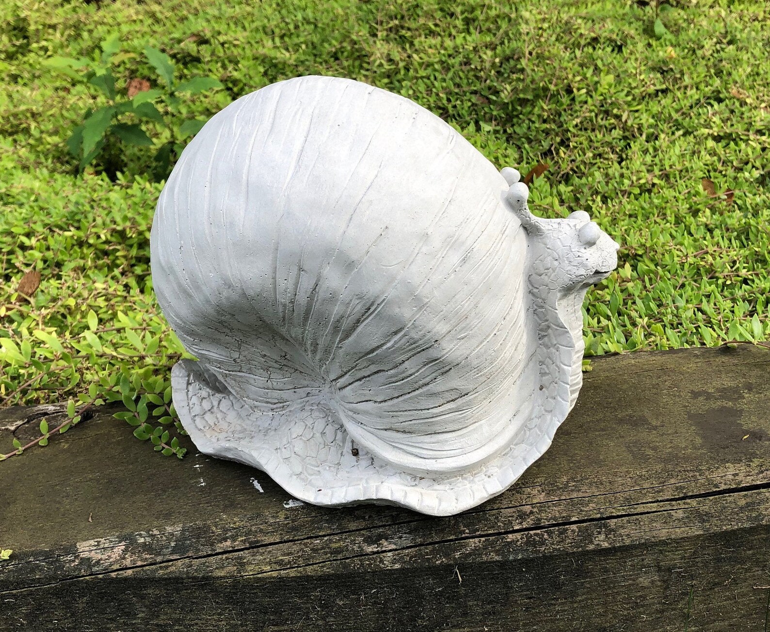 Concrete Snail Statue: Large Garden Decor - Etsy
