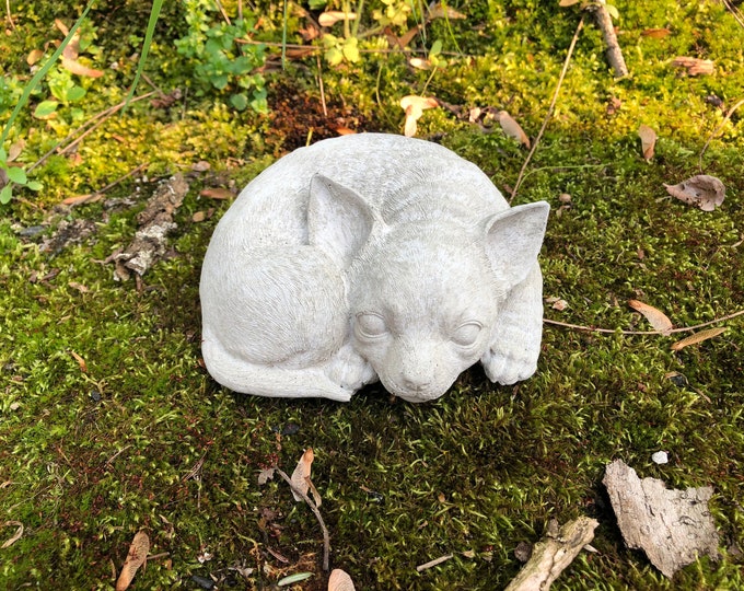 Chihuahua Dog Statue Concrete Chihuahua Cement Dog Statues - Etsy