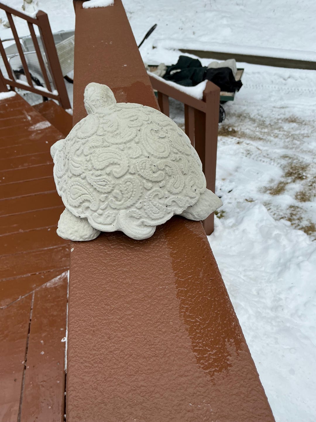 Concrete Turtle Statue, Cement Turtle, Garden Decor, Small Garden ...