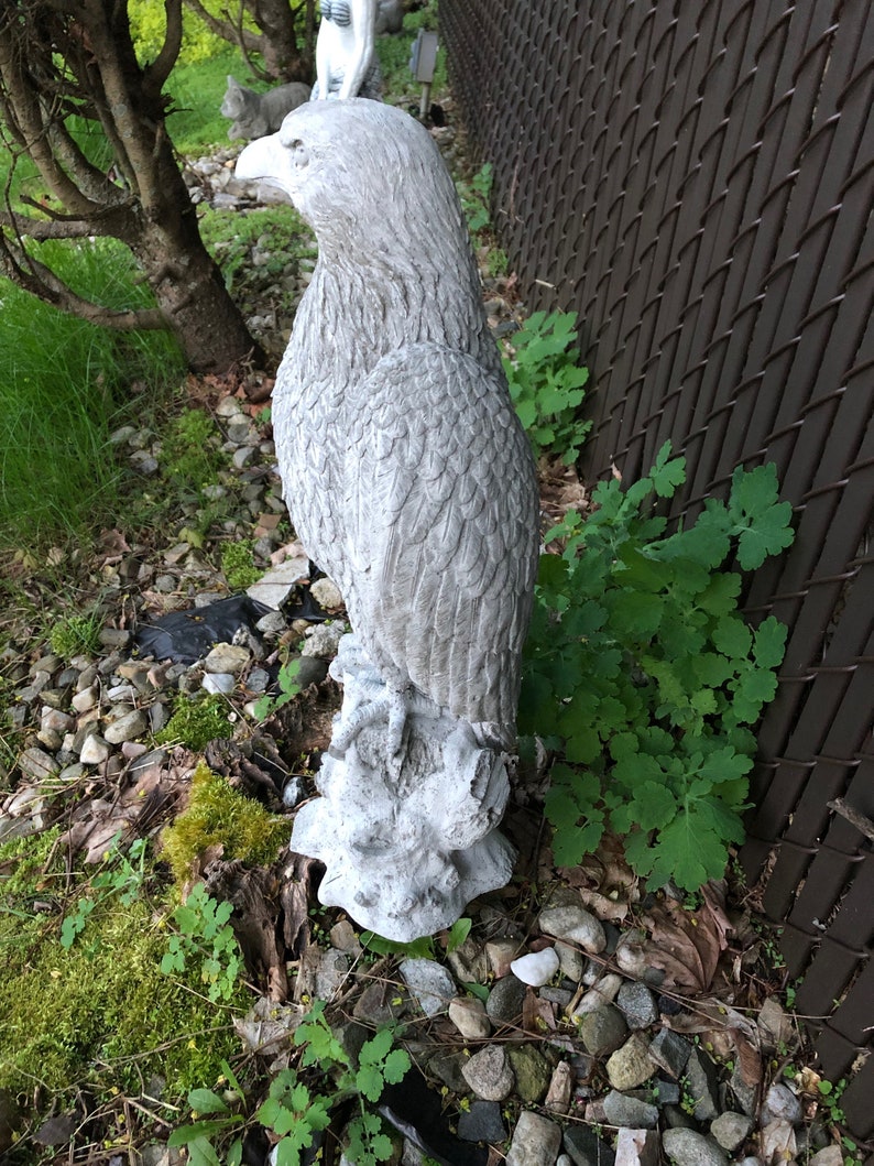 Concrete American Bald Eagle Statue 21 tall Bald Eagle | Etsy