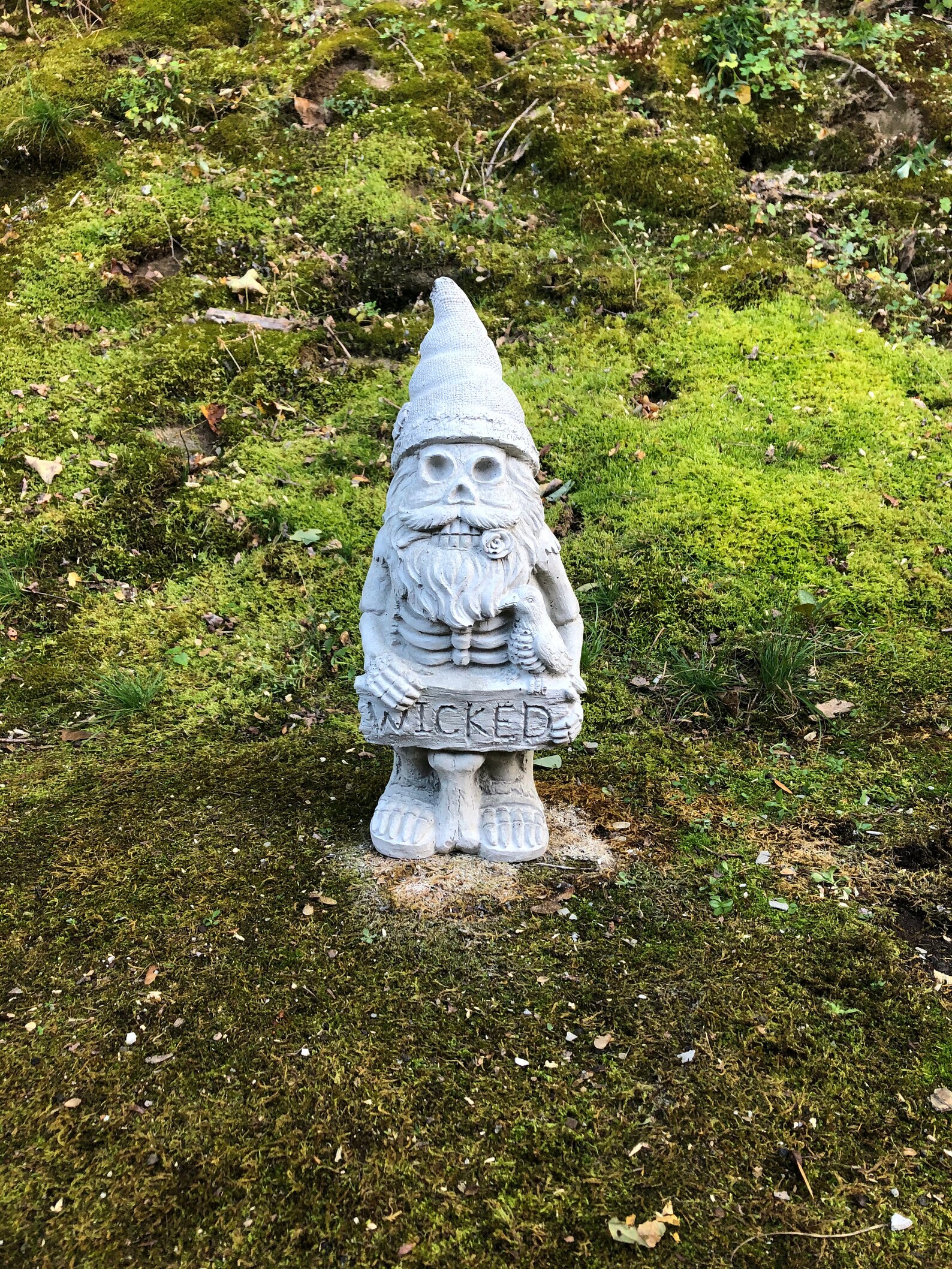 Cement Zombie Gnome Garden Gnome Statue Concrete Zombie | Etsy