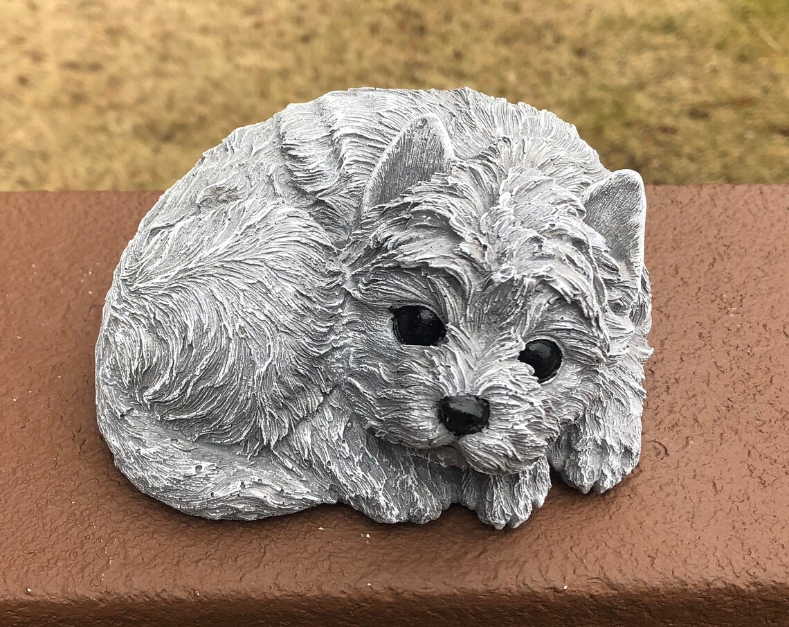 Terrier Dog Statue Concrete Terrier Cement Dog Statues Toy | Etsy