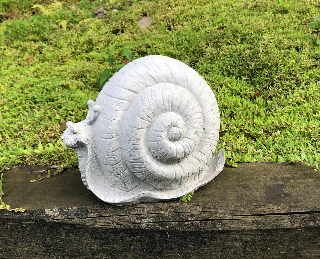 Concrete Snail Statue: Large Garden Decor - Etsy