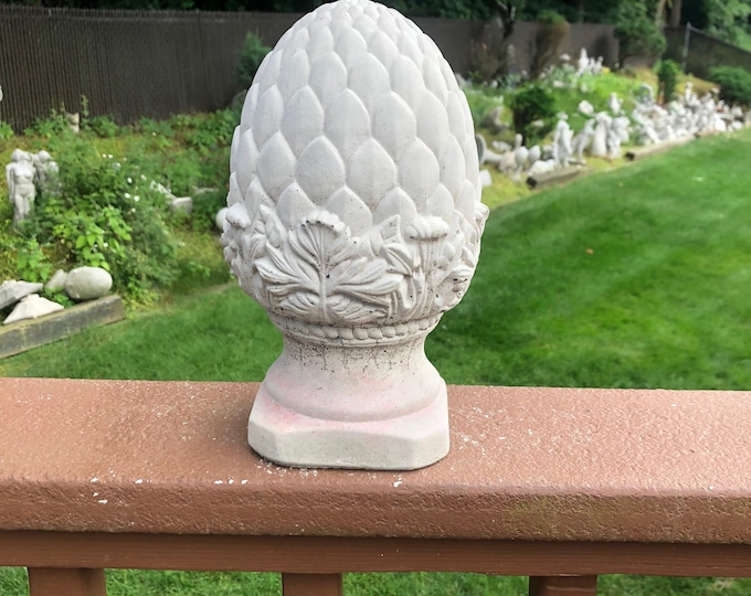 Finial Artichoke Statue, Concrete Finial, Artichoke Finial, Cement ...