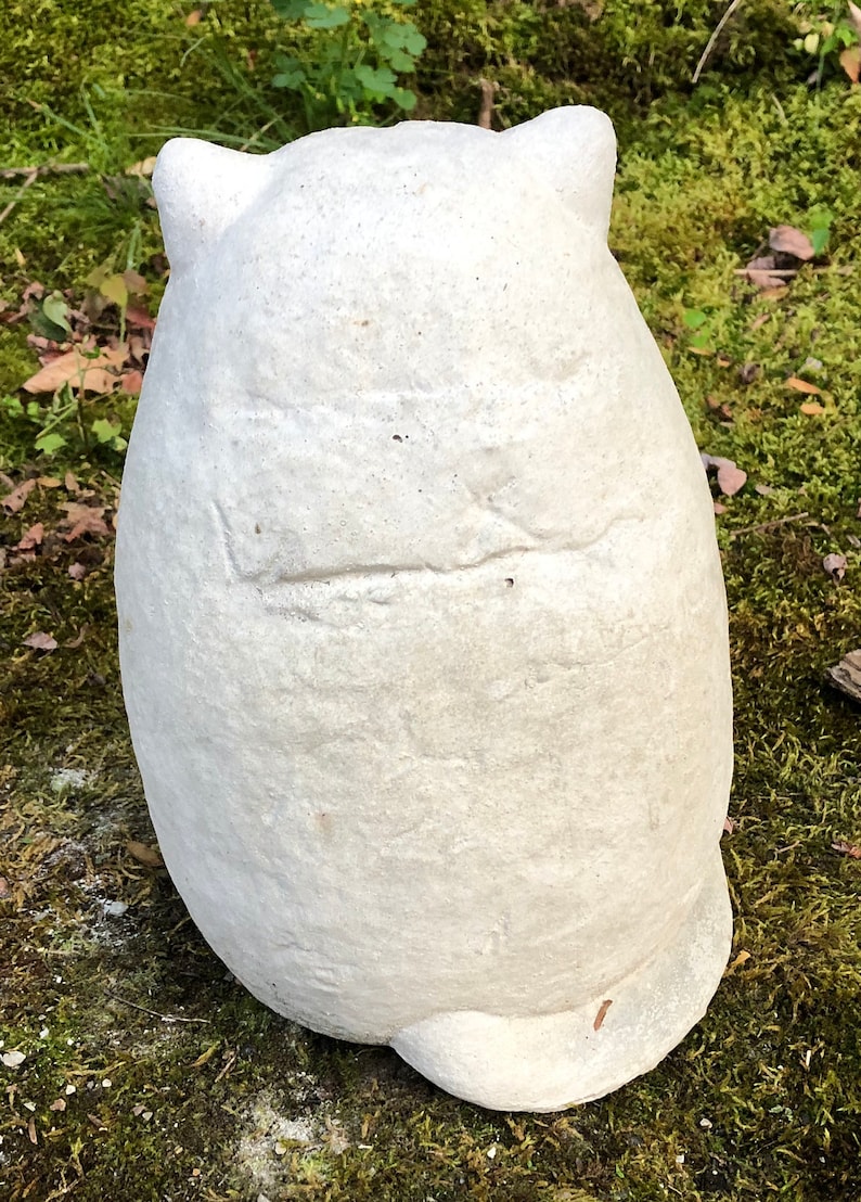 Cement Cat Statue Concrete Cat Figure Large Cat Garden | Etsy