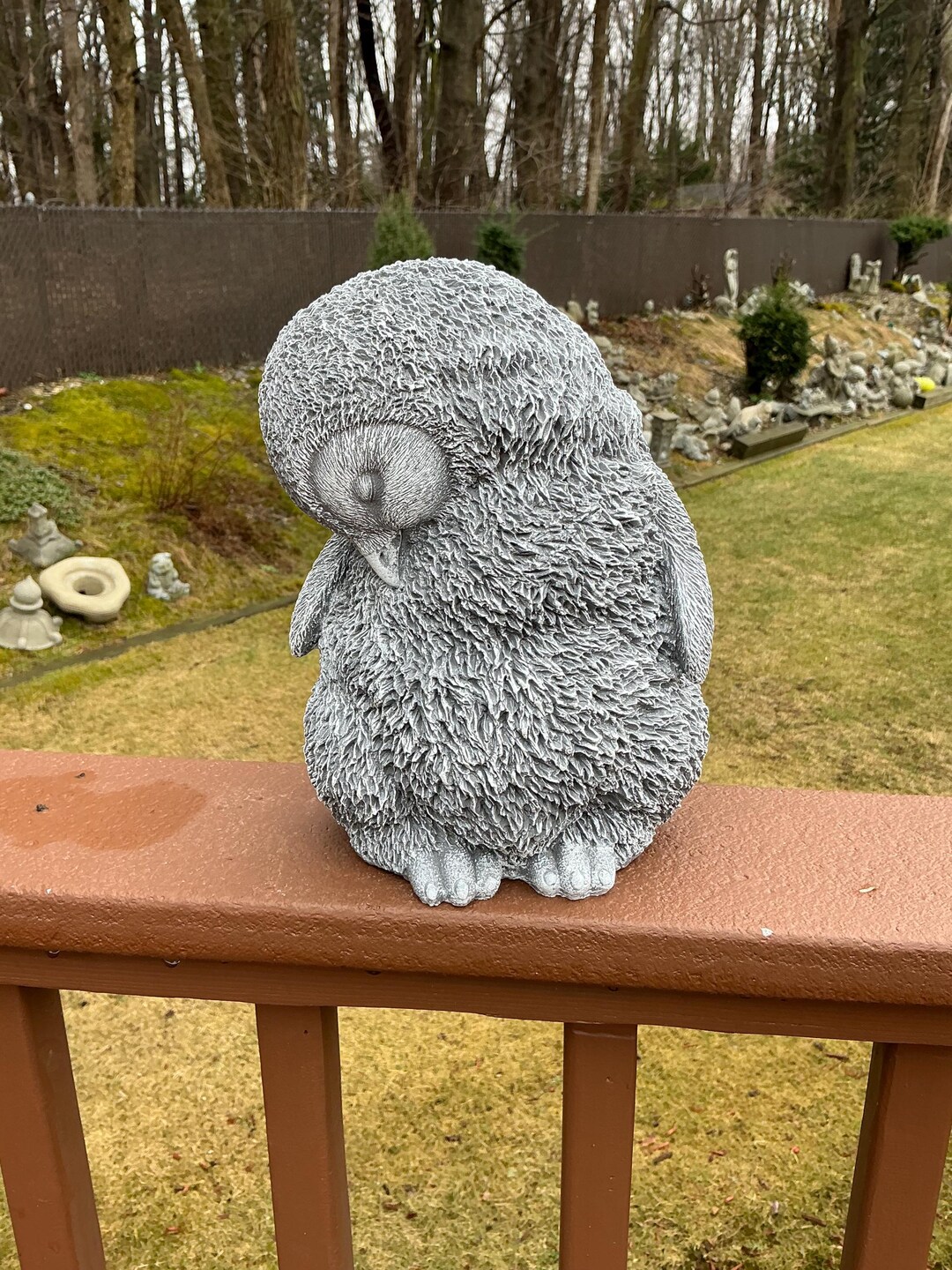 Concrete Baby Penguin Statue, Cement Penguin, Garden Statue, Home Decor ...