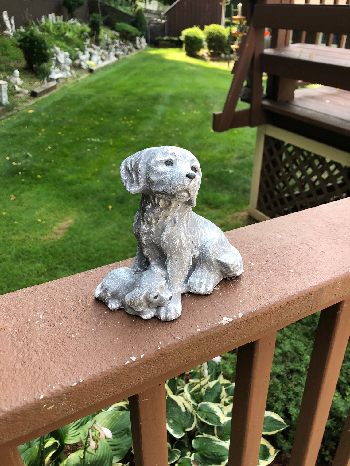 Concrete Beagle Dog Statue, Cute Cement Dog Garden Figure, Beagle ...