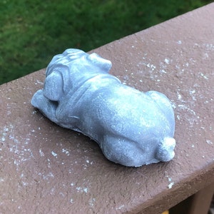 Bulldog Statue, Small Dog Statue, Concrete Cement Bulldog, Small ...