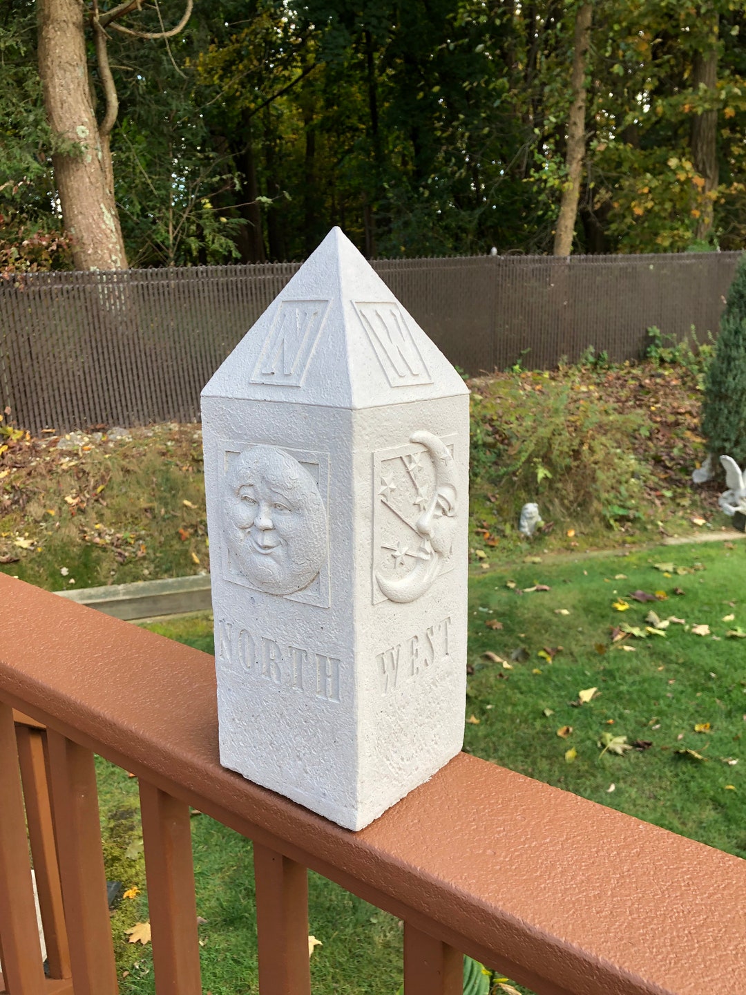 Directional Marker Statue, Concrete Marker, North, East, West, South ...