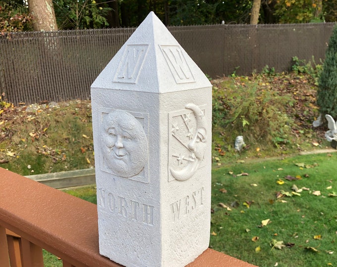 Directional Marker Statue, Concrete Marker, North, East, West, South ...