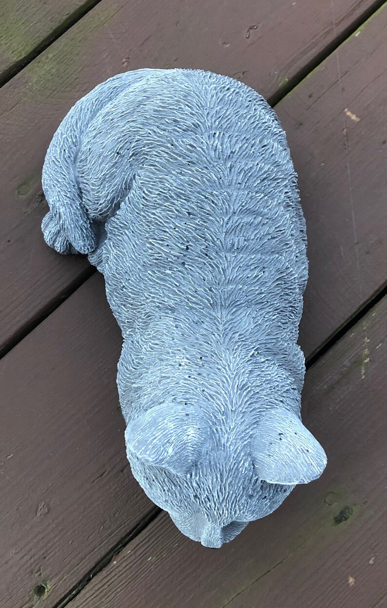 Cement Cat Statue Concrete Cat Figure Garden Statues - Etsy