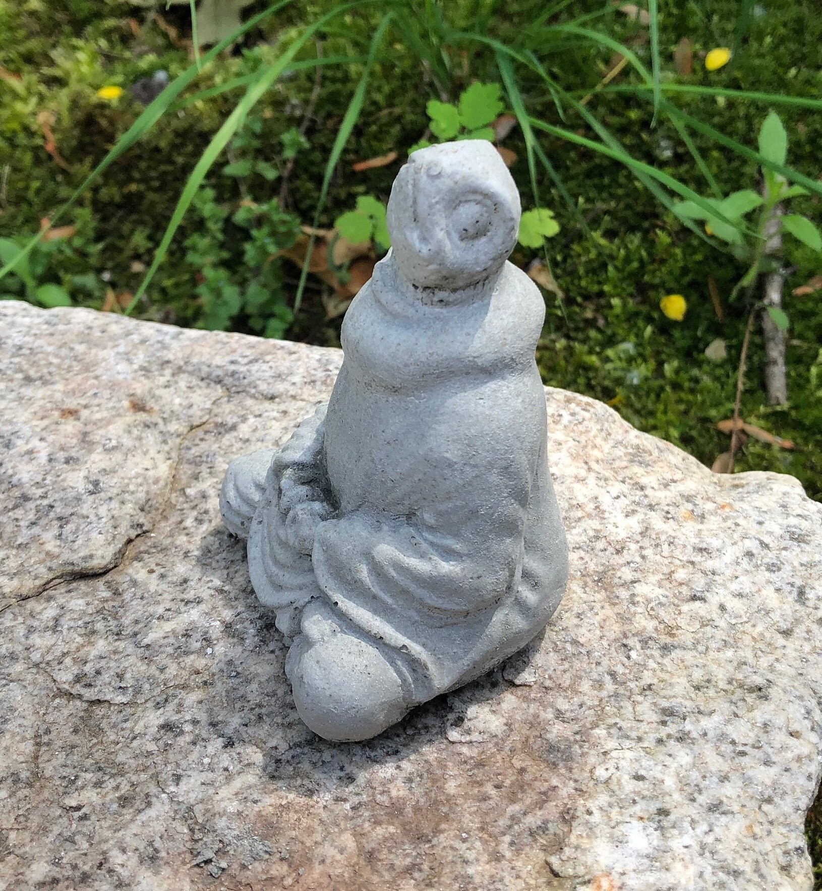 Concrete Meditating Turtle Buddha Statue Zen Cement Buddha | Etsy