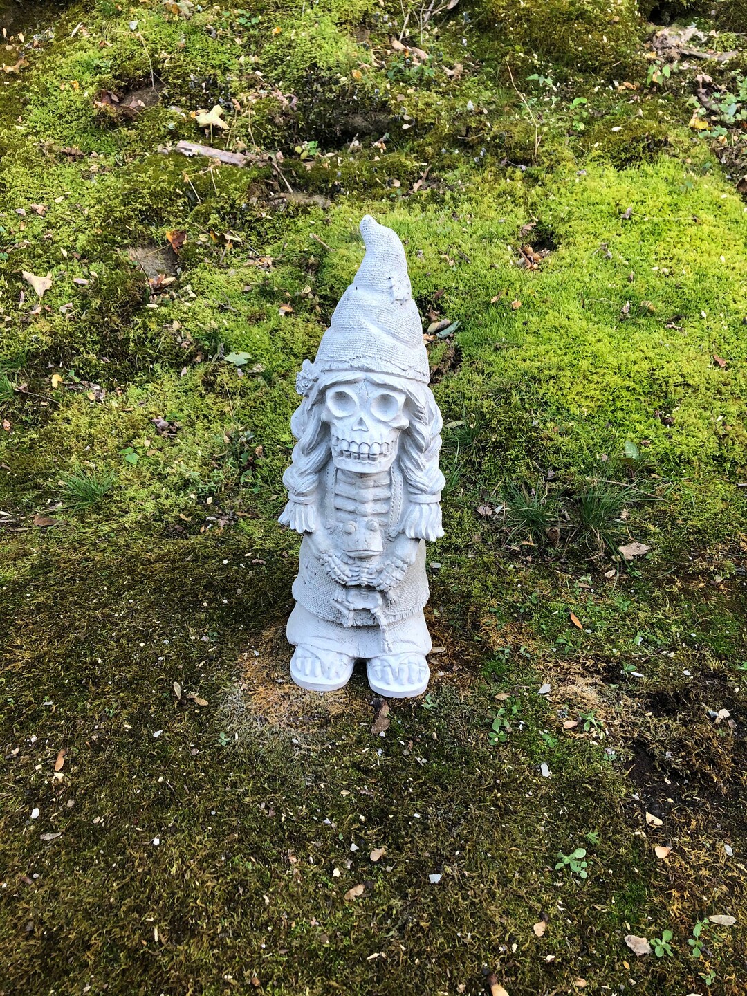 Cement Zombie Gnome Garden Gnome Statue Concrete Zombie - Etsy