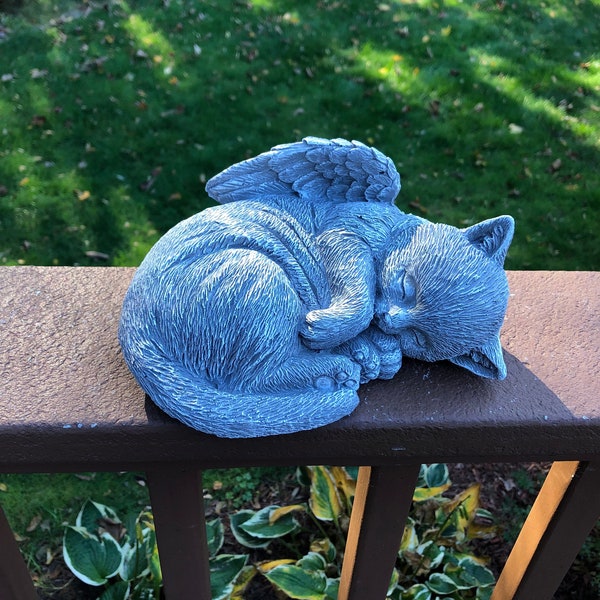 Angel Cat Statue - Etsy