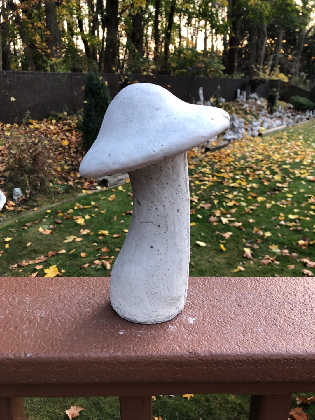 Concrete Mushroom, Cement Mushroom Statue, Garden Decor, Home Decor - Etsy