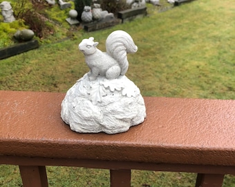 Squirrel Statue, Concrete Squirrel, Home Decor, Garden Decor - Etsy