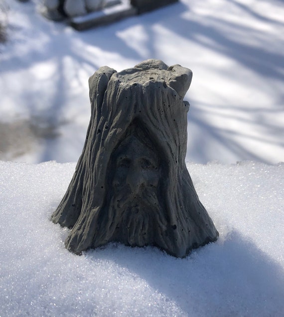 Concrete Tree Stump Man Statue Tree Face Tree Statue Cement - Etsy