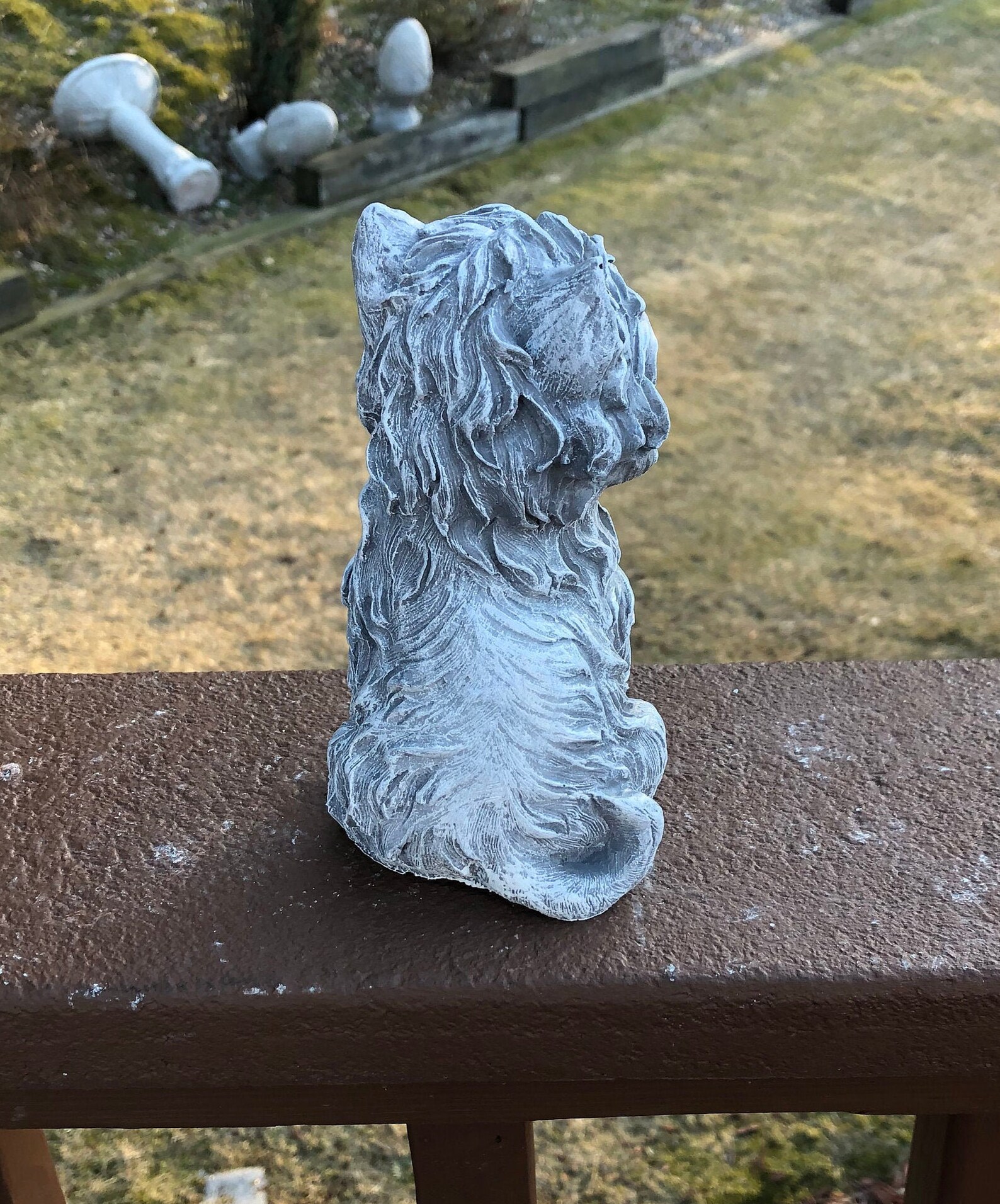 Westie Dog Statue Concrete Westie Cement Dog Statues Toy | Etsy