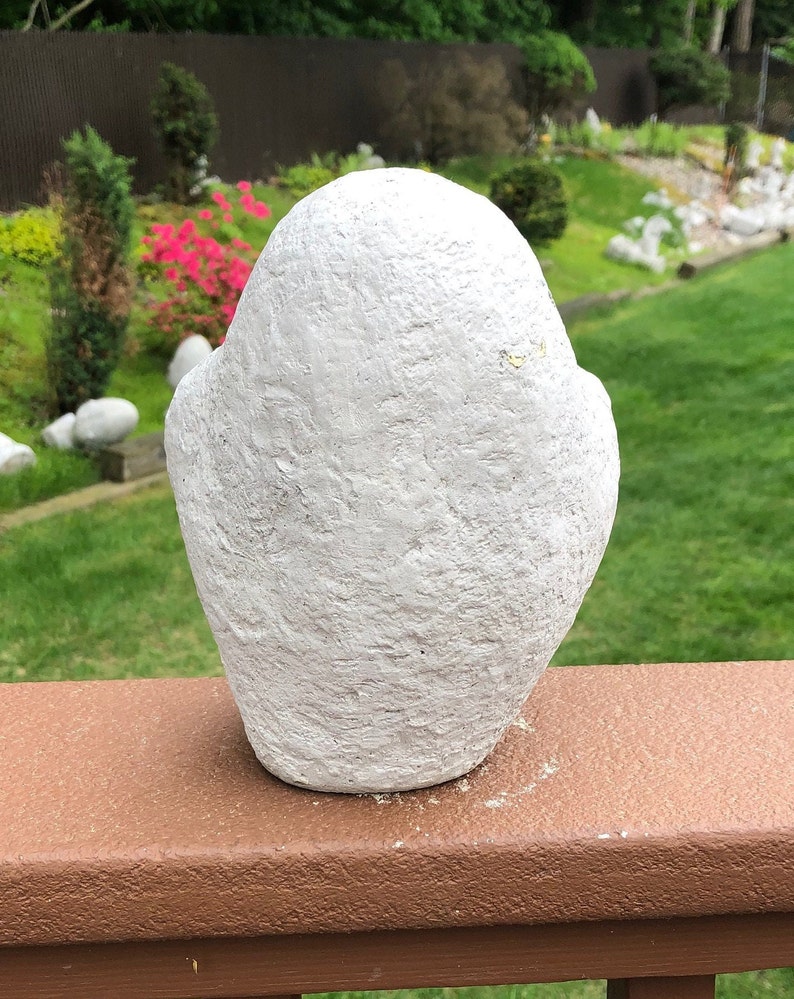 Garden Rock Face, Concrete Garden Face, Smiling Face, Rocks With Faces ...