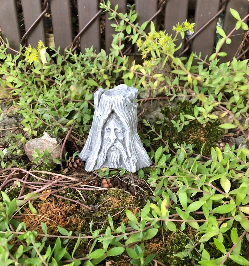 Concrete Tree Stump Man Statue Tree Face Tree Statue Cement - Etsy