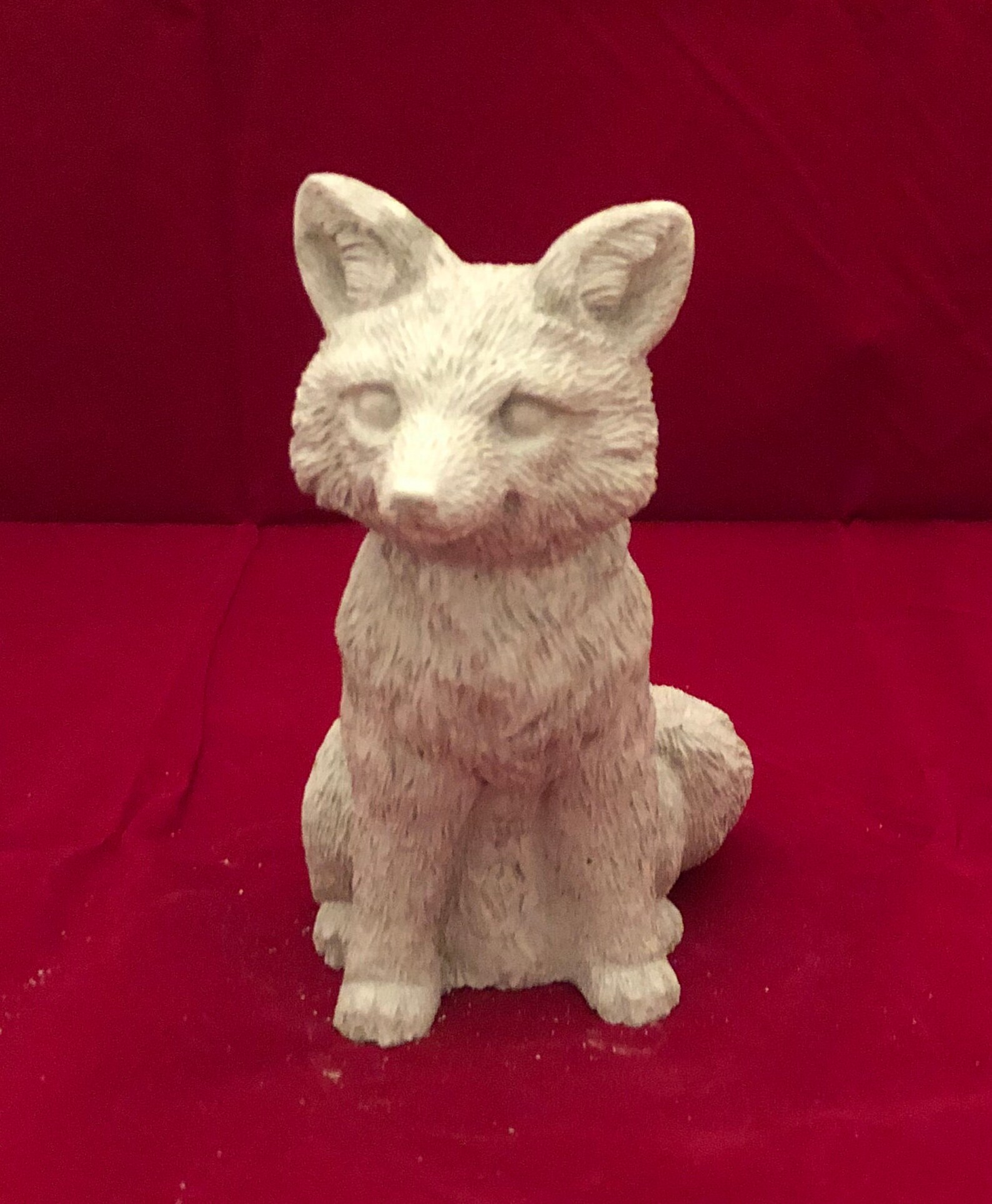 Fox Statue Cement Fox Garden Decor Concrete Fox Home Decor - Etsy