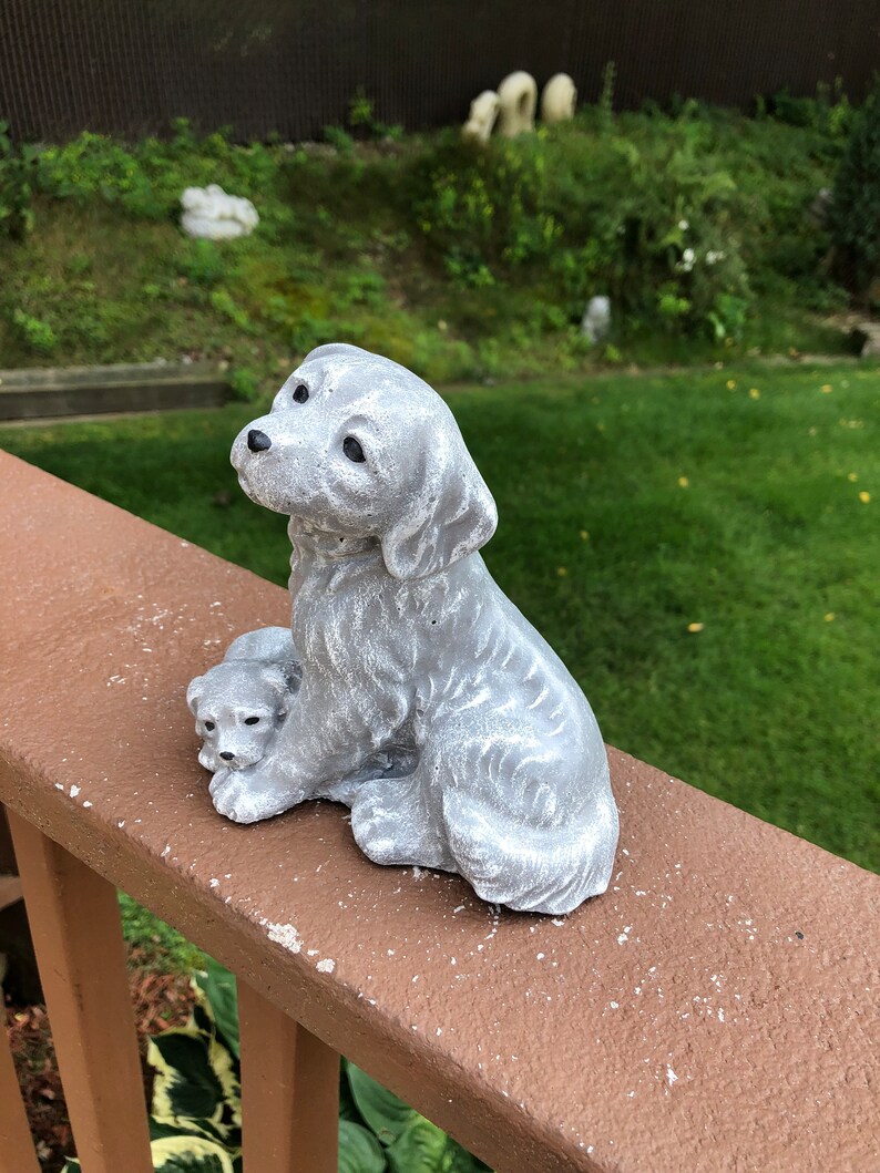 Concrete Beagle Dog Statue, Cute Cement Dog Garden Figure, Beagle ...