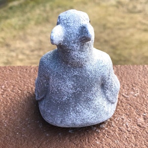 Concrete Meditating Squirrel Buddha Statue, Zen Garden Decor - Etsy