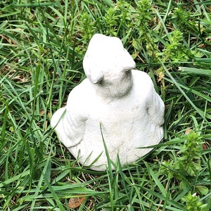 Concrete Meditating Squirrel Buddha Statue, Zen Garden Decor - Etsy