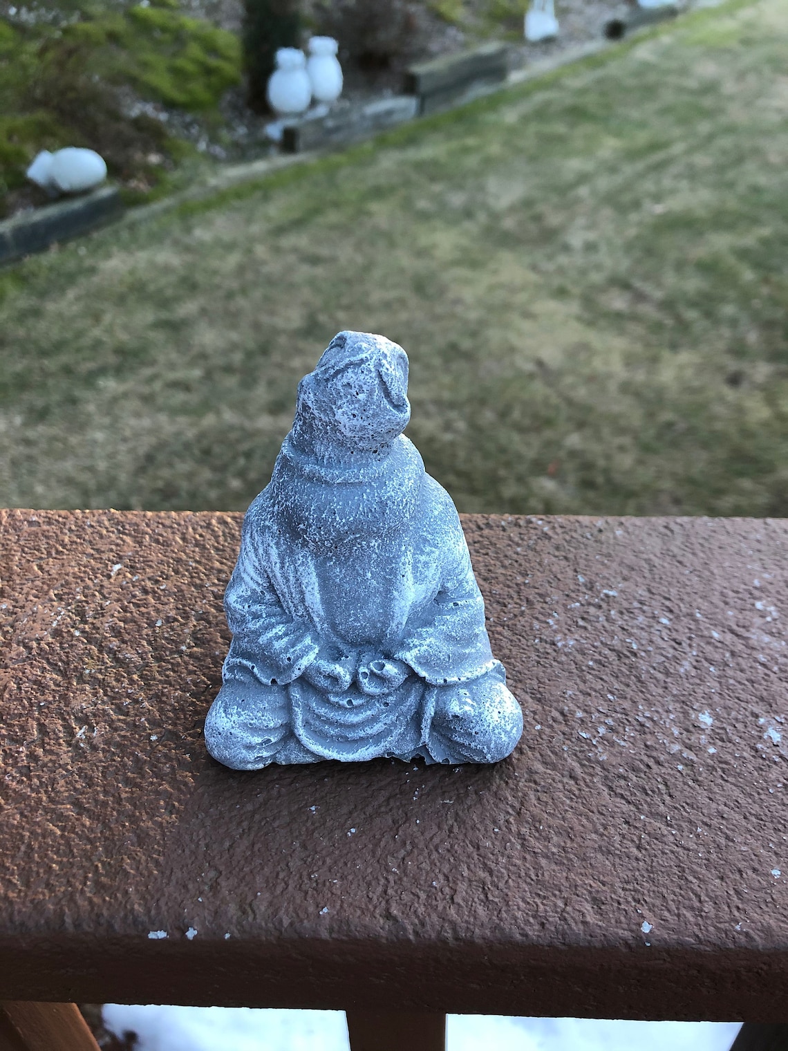 Concrete Meditating Turtle Buddha Statue Zen Cement Buddha | Etsy
