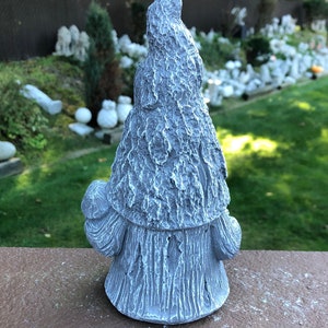 Cement Garden Gnome Statue, Concrete Outdoor Decor (8.25'' Tall) - Etsy