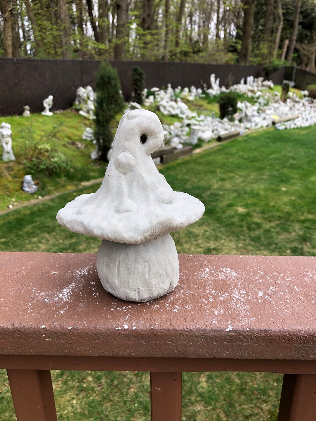 Concrete Mushroom, Mushroom Statue, Mushroom Statue, Garden Decor, Home ...