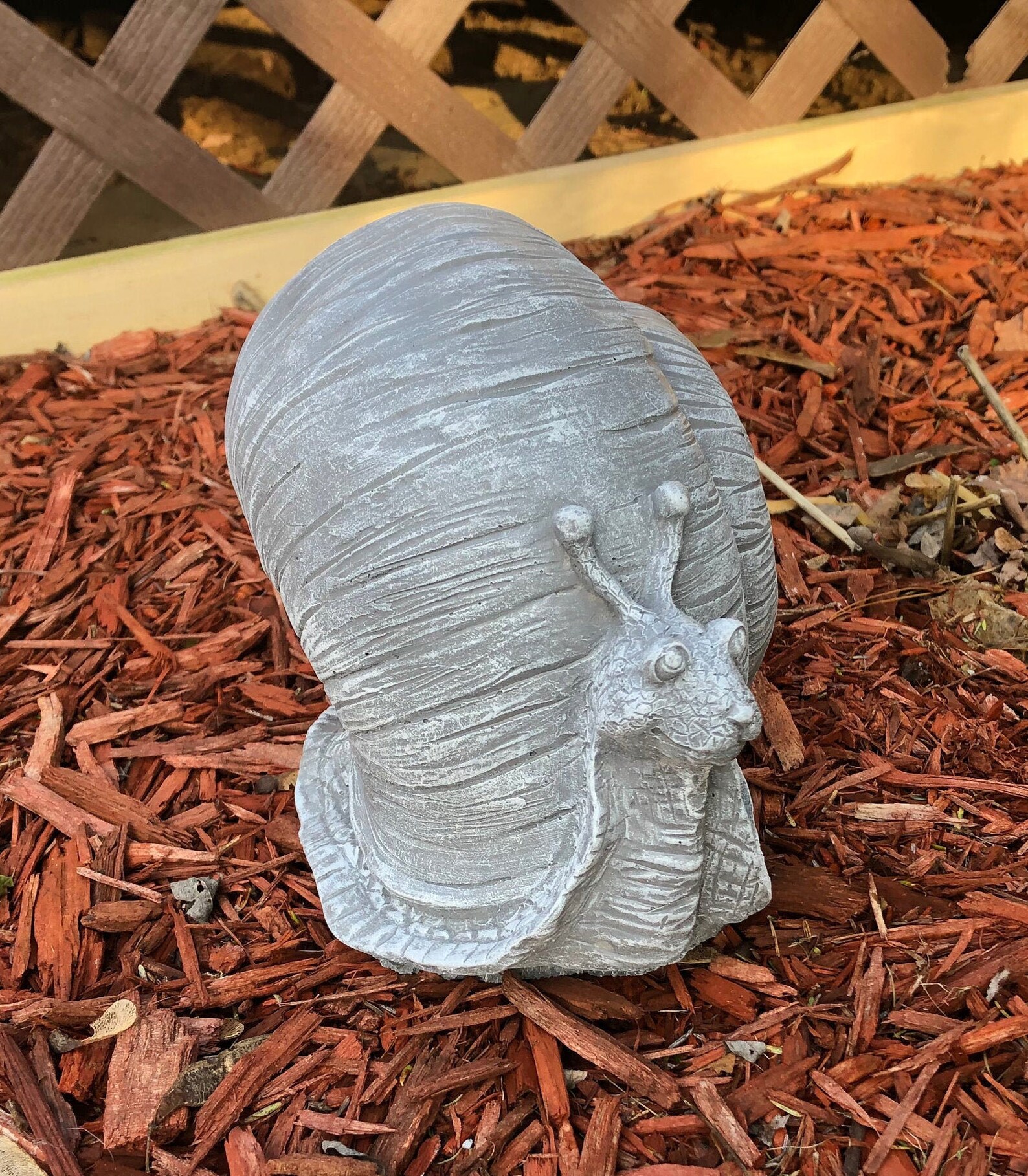 Concrete Snail Statue: Large Garden Decor - Etsy