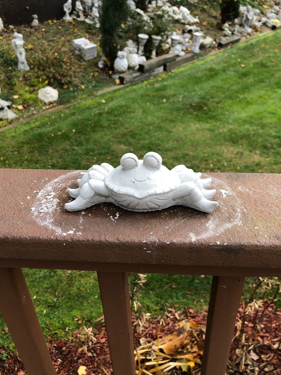 Crab Statue Concrete Crab Statue Small Crab Statue Home - Etsy