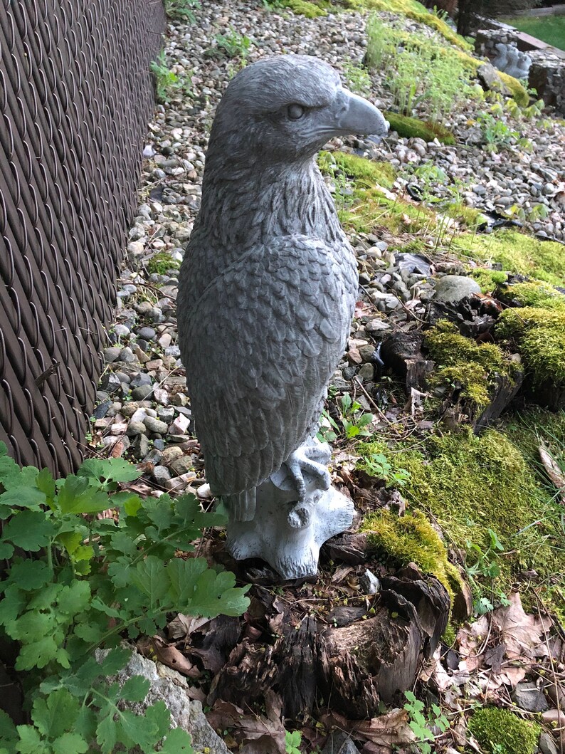 Concrete American Bald Eagle Statue 21 tall Bald Eagle | Etsy