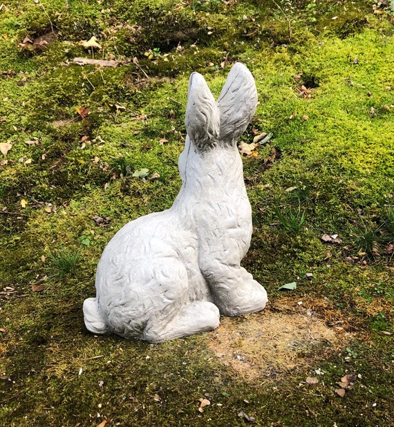 Concrete Bunny Rabbit Garden Statue - Garden Design Ideas