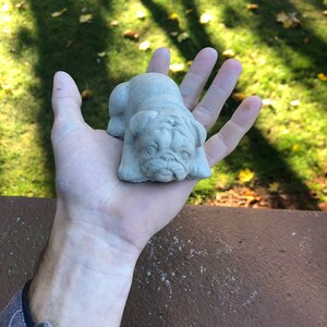 Bulldog Statue, Small Dog Statue, Concrete Cement Bulldog, Small ...
