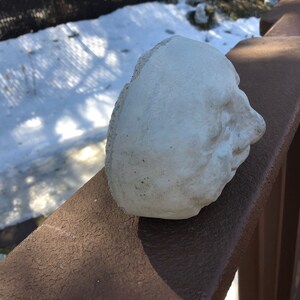 Cement Garden Rock Face, Concrete Garden Face, Smiling Face, Rocks With ...