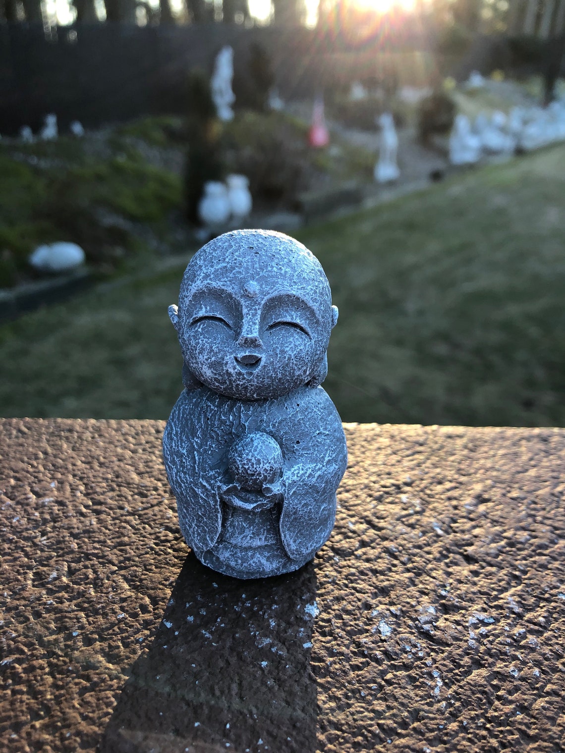 Concrete Zen Japanese Jizo Statue Jizo Monk Buddha Small - Etsy